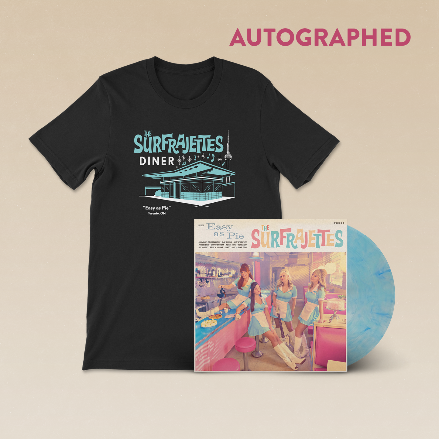 The Surfrajettes "Easy as Pie" LP – Hi-Tide Recordings & Nu-Tone